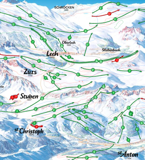 Interactive map | Lech Zürs